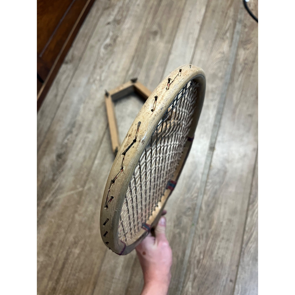 Vintage Wilson Bruce Barnes Tennis Racket Famous Players Series w/ Pre ...