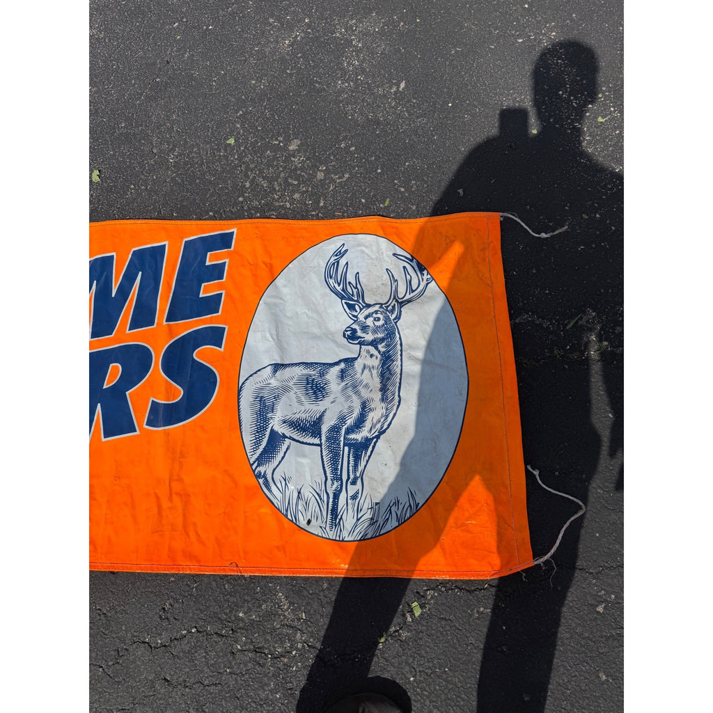(2) Vintage 2000s Miller Lite Welcome Hunters Banner – 8ft Deer Huntin ...
