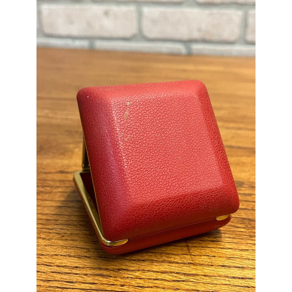 Vintage Seth Thomas Folding Travel Alarm Clock in Red Shell Case ...