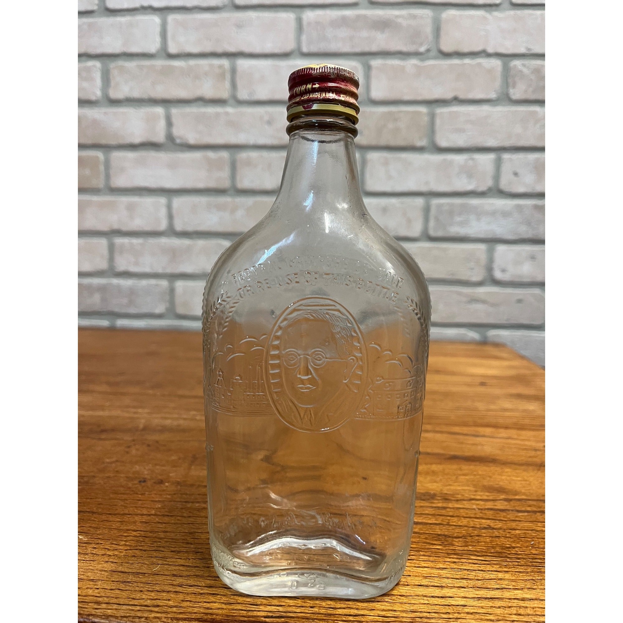 Vintage Harry Wilken & Family Distillery Embossed Empty Whiskey Bottle ...