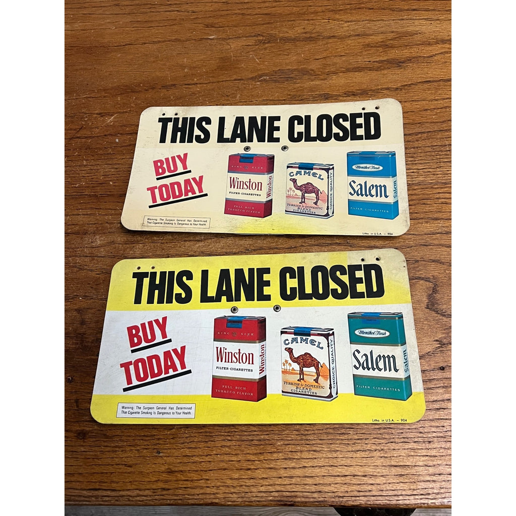 Vintage Cigarette Store Counter Display Sign Camel Winston Salem Lane ...