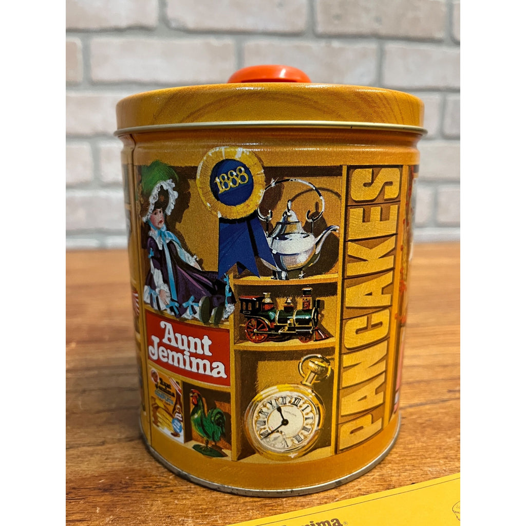 Vintage 1983 Aunt Jemima Pancake Mix Canister NOS NEW Tin Can ...