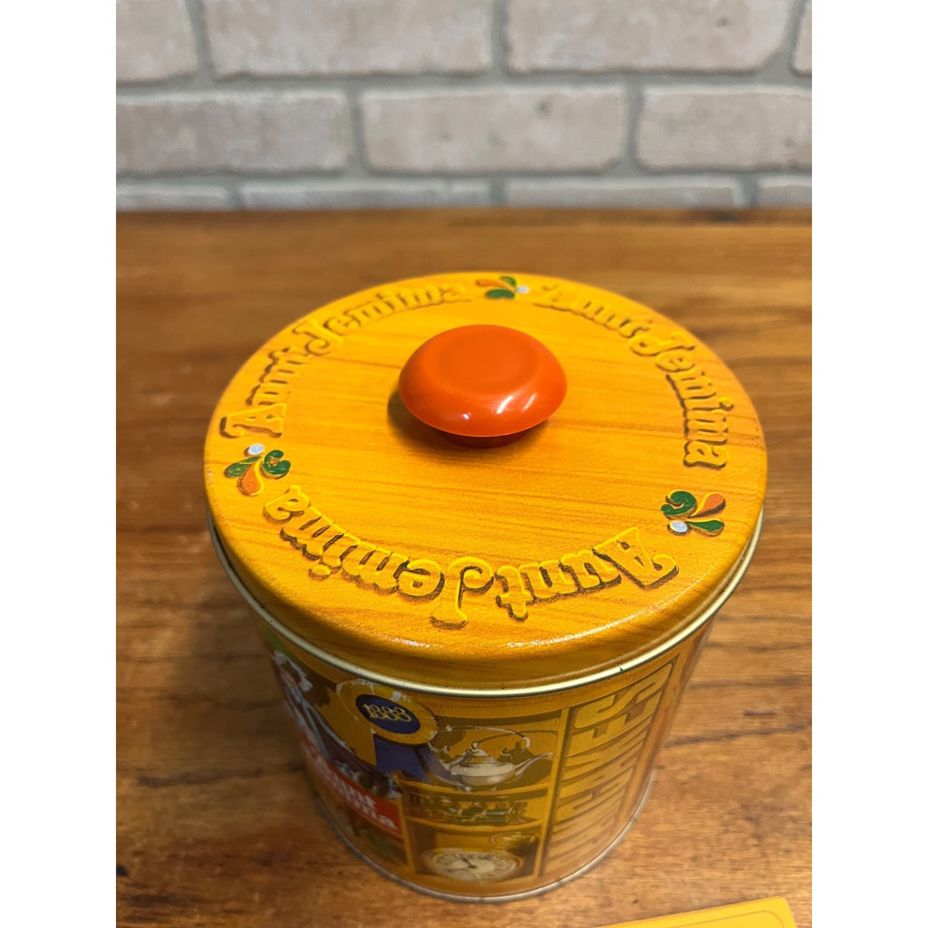 Vintage 1983 Aunt Jemima Pancake Mix Canister NOS NEW Tin Can ...