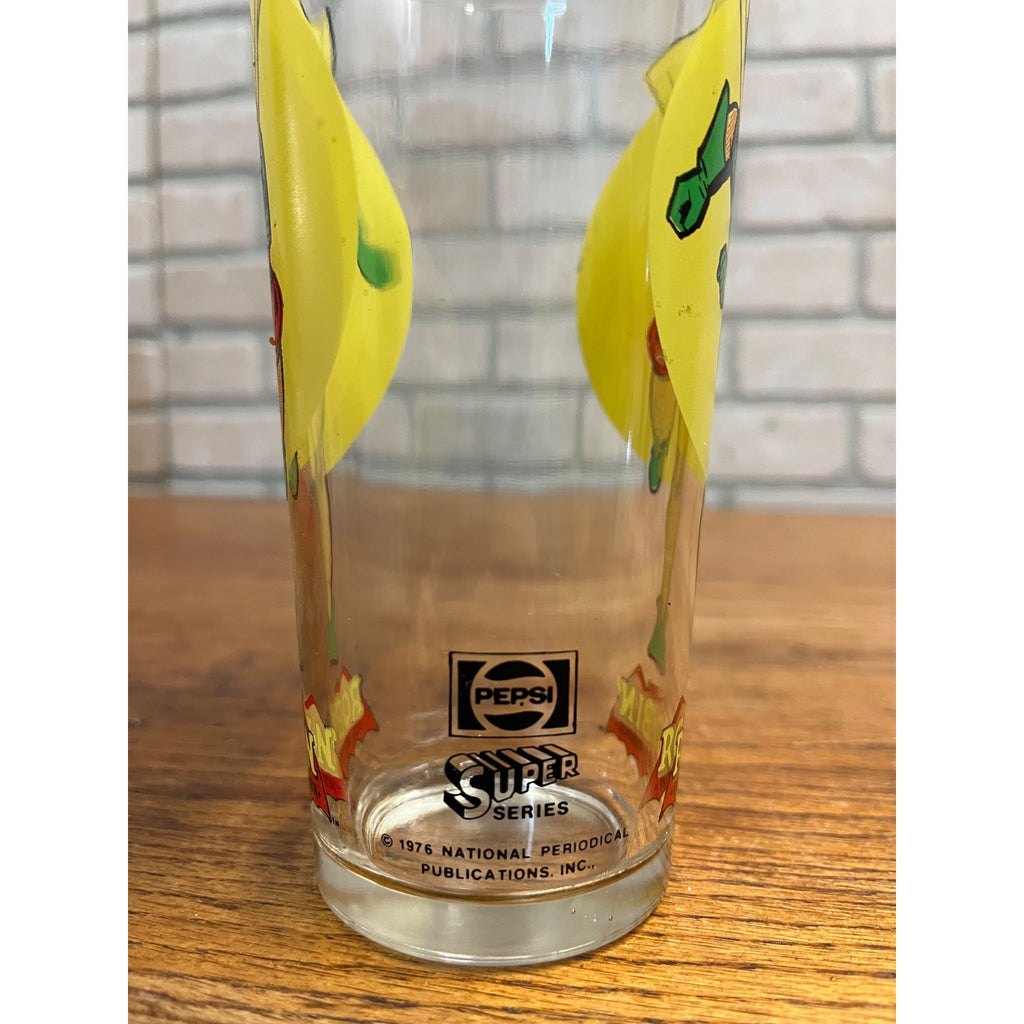 Vintage 1976 Robin Pepsi Super Hero Series Collectible Drinking Glass ...