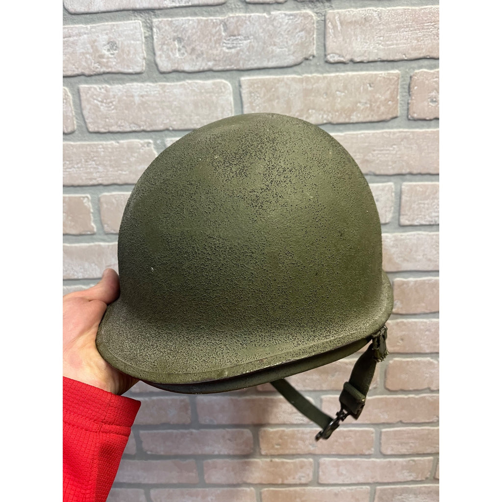 Original 1980s Cold War Era US Army M1 Steel Pot Helmet w/ Liner ...