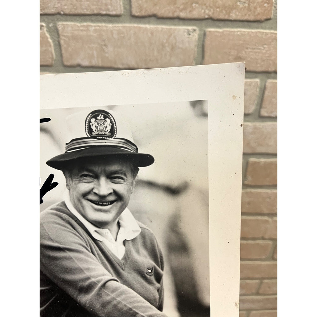 Bob Hope 8x10 Signed Auto B&W Golfing Photo – Brothers Antiques