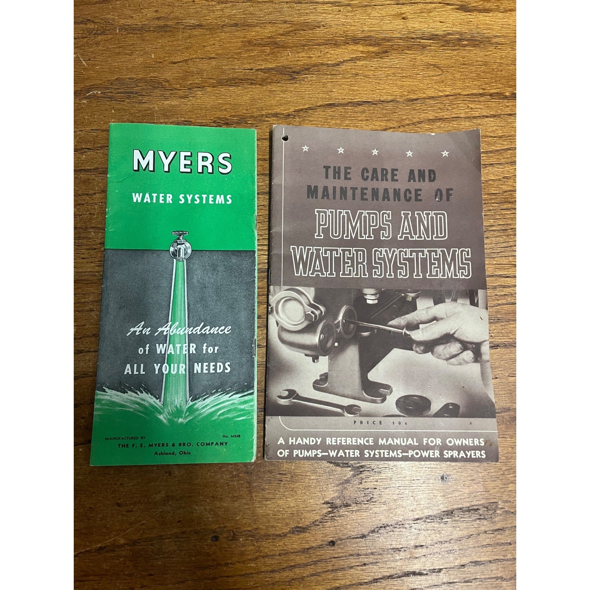 Vintage F.E. Myers Pumps & Water Systems Advertising Brochures 1940s ...