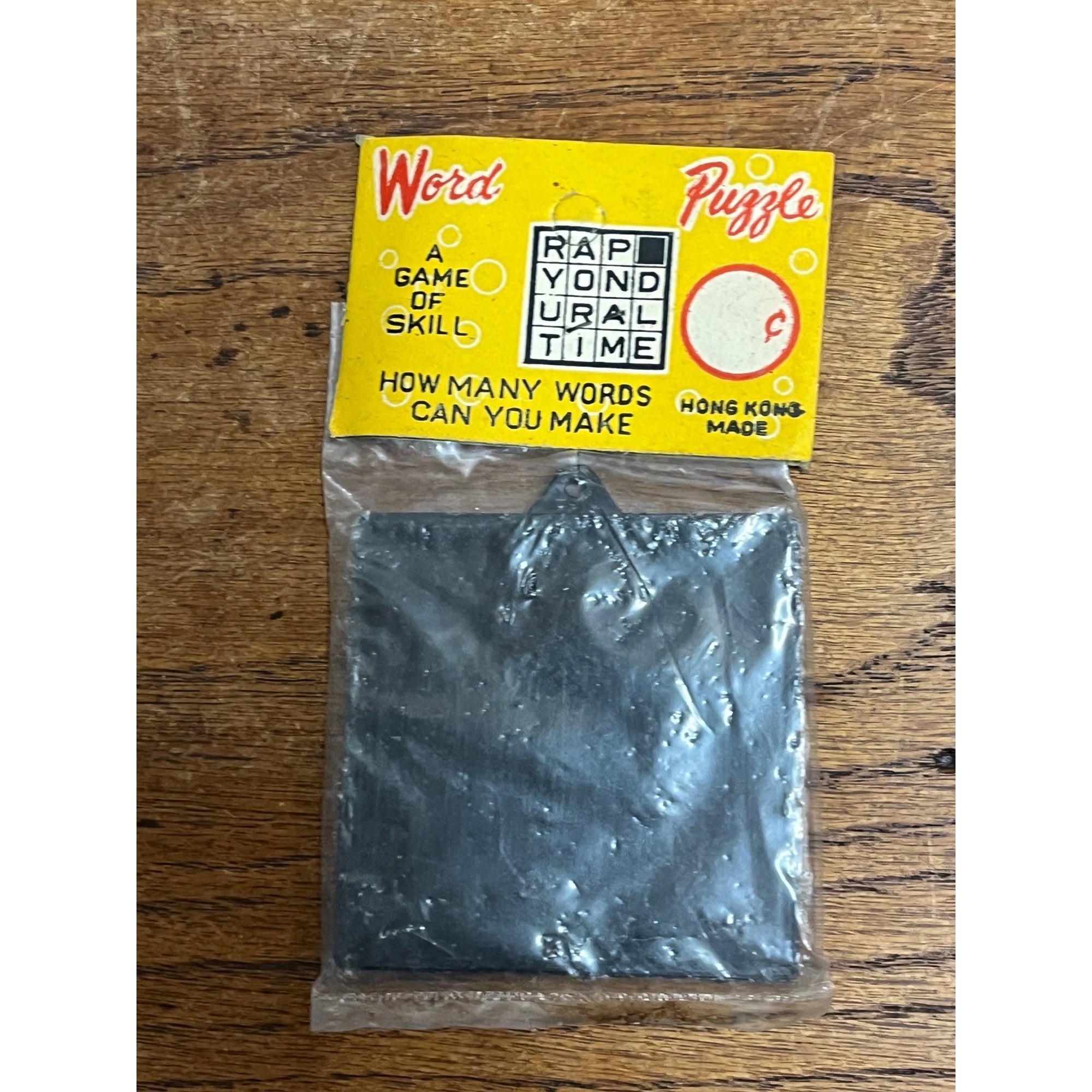 Vintage 1960s Word Puzzle Game NEW NOS Made in Hong Kong Black& White ...