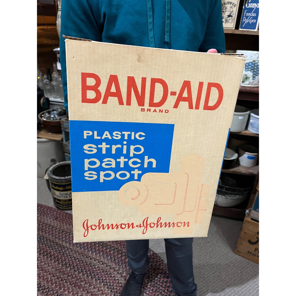 Vintage Band-Aids Drug Store JUMBO Cardboard Box Display Advertising S ...