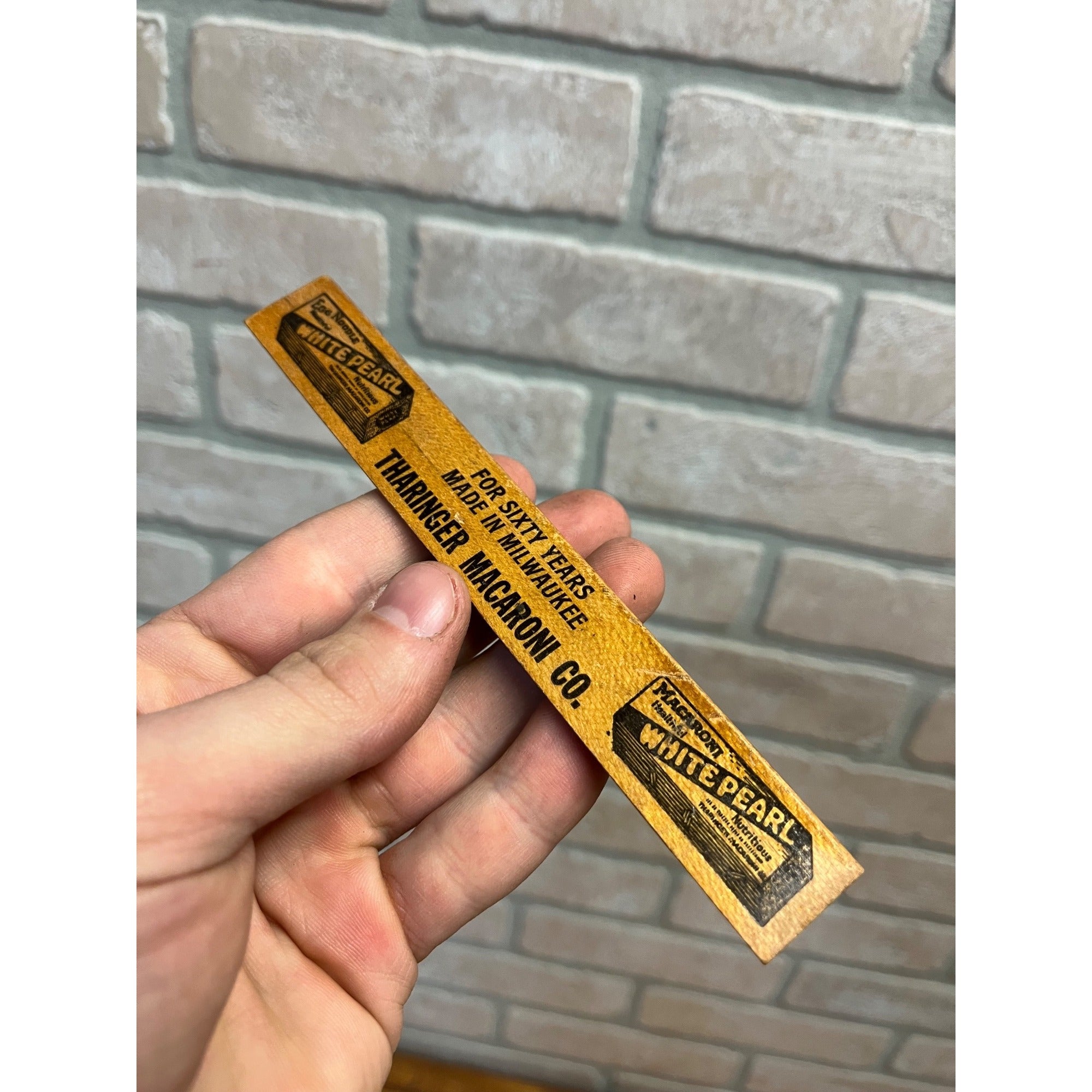 Vintage Milwaukee Wisconsin Wooden Advertising Ruler White Pearl Foods ...