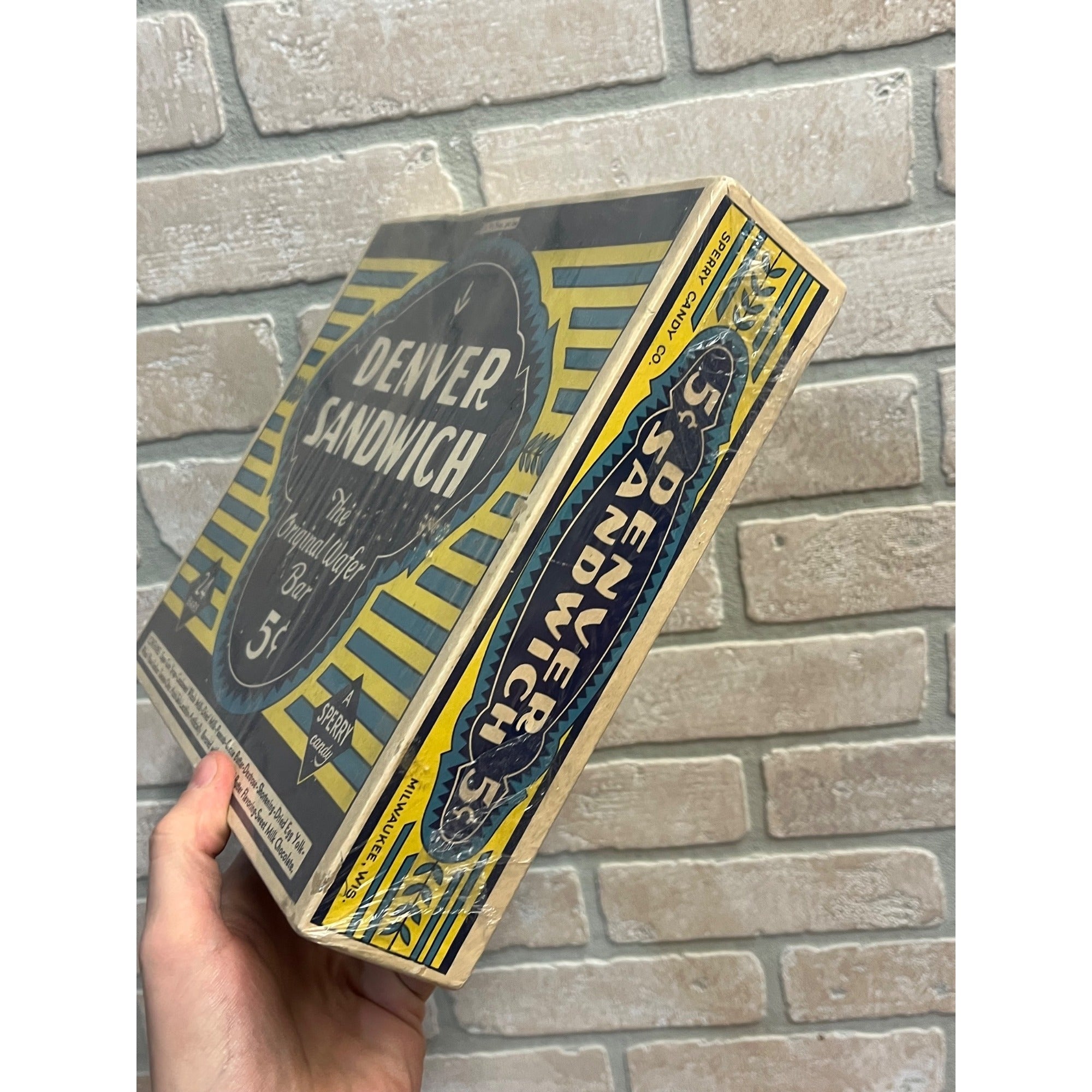 Vintage Denver Sandwich Sperry Candy Bar Store Display Box Cardboard E ...