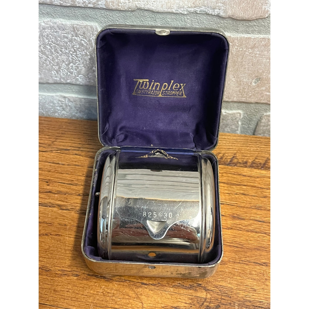 Vintage 1920s Twinplex Stropper Double Edge Razor Blade Sharpener + Ca ...