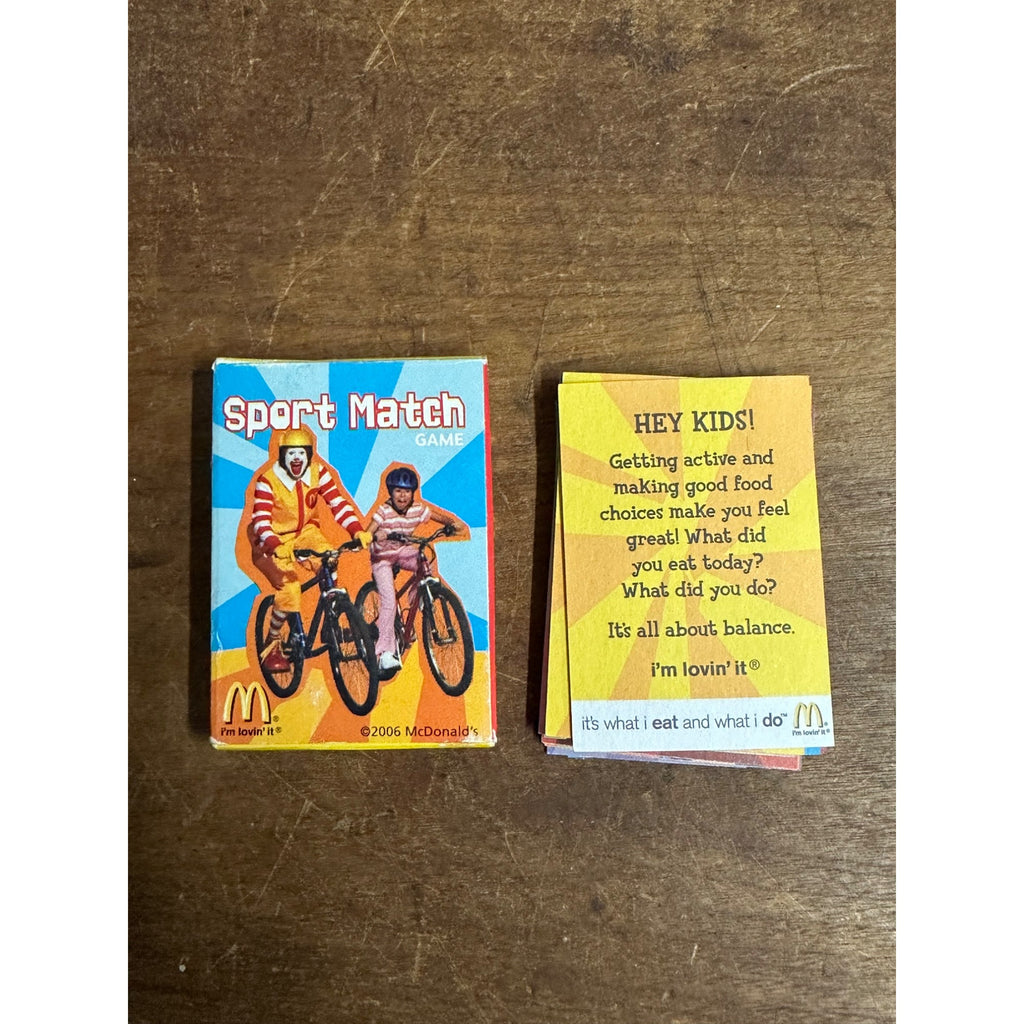 McDonalds "Sport Match Game" Happy Meal Toy Prize (2006) – Brothers ...